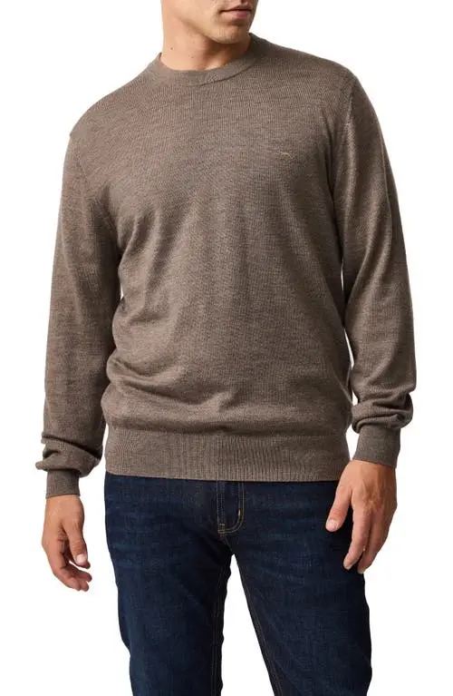 Rodd & Gunn York Bay Merino Wool Sweater - Sable