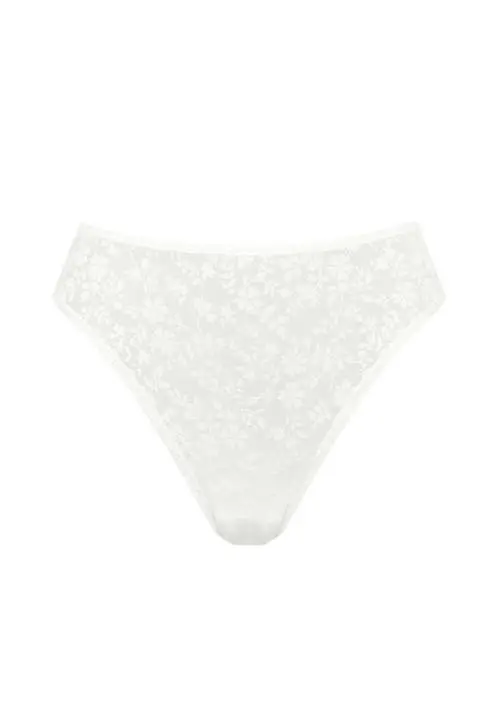 CUUP The Highwaist Botanical Lace - Salt