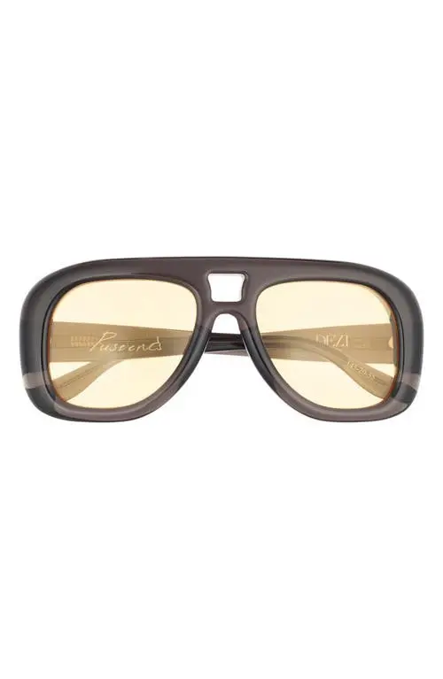 Dezi Pusha 55mm Shield Sunglasses - Pusha Transparent Black /must