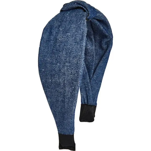 Tasha Top Knot Wide Denim Headband