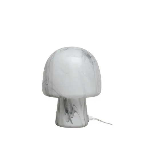 STORIED HOME 40 Watt Monochrome Mystique Art Glass Lamp