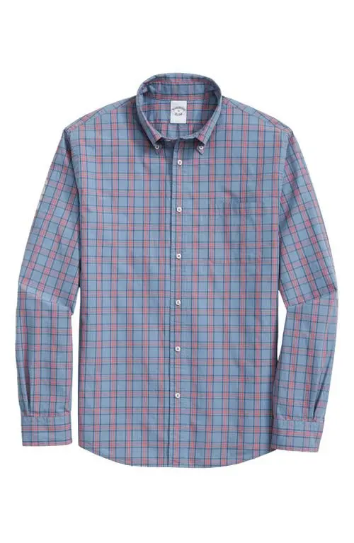 Brooks Brothers Friday Check Cotton Poplin Button-down Shirt