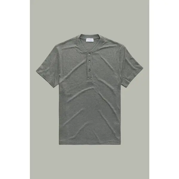 WOLF VS. GOAT (WVG) Henley Short Sleeve Sorona Interlock