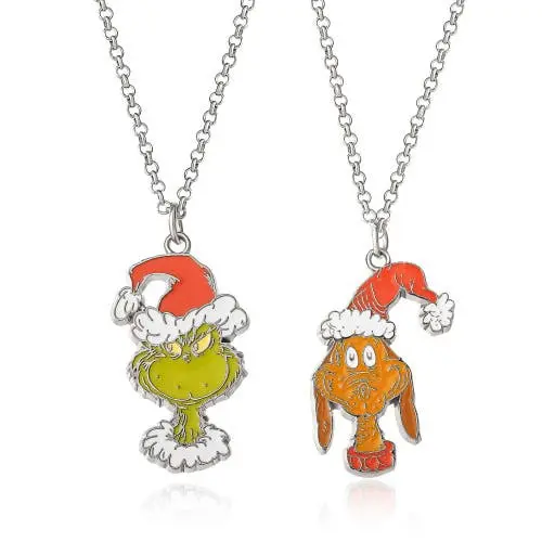 DR. SEUSS The Grinch And Max Pendant Necklace