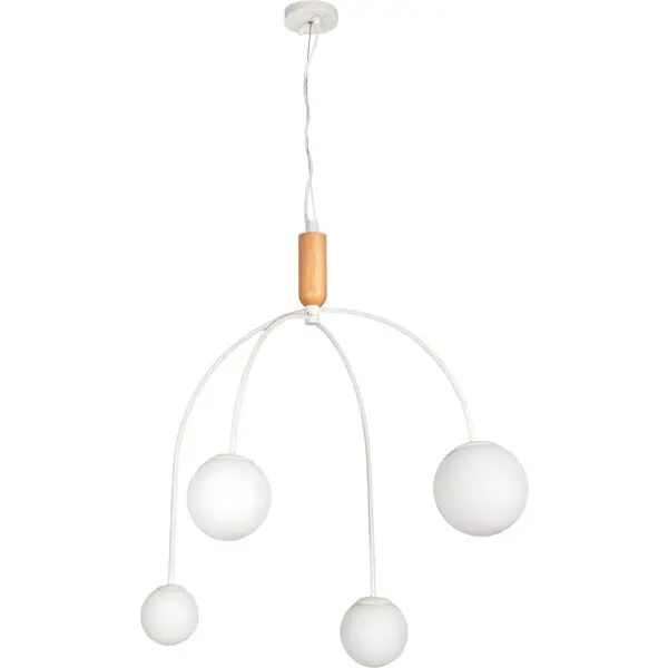 STORIED HOME 25 Watt Luminous Sphere Frosted Glass Pendant