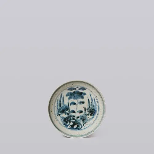 COBALT GUILD Small Porcelain Floral Bouquet Dish