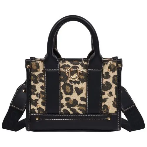 True Religion Leopard Print Mini Tote