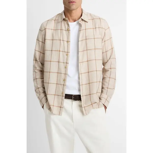 Vince Rockery Plaid Button-up Shirt