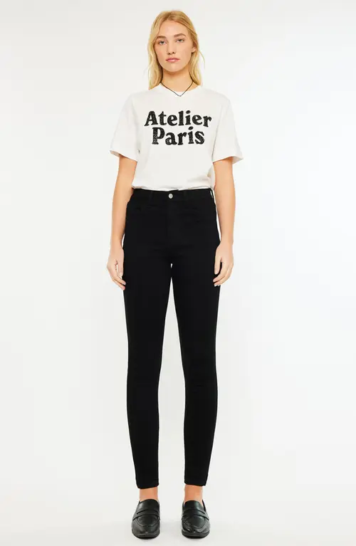 KANCAN High-rise Super Skinny Jeans - Black