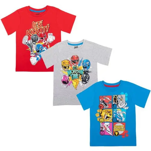 POWER RANGERS 3-pack T-shirts
