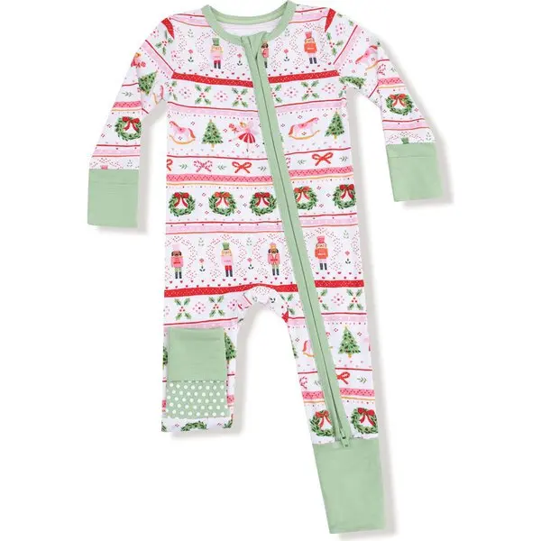 ANGEL DEAR Sugar Plum Fairy Convertible Zip Footie - White
