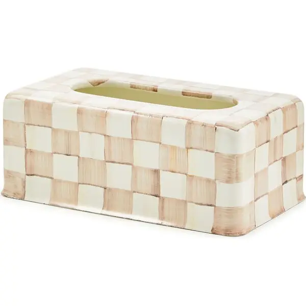 MACKENZIE-CHILDS Check Standard Tissue Box Holder