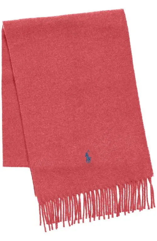 Ralph Lauren Solid Recycled Wool Scarf - Adirondack Berry