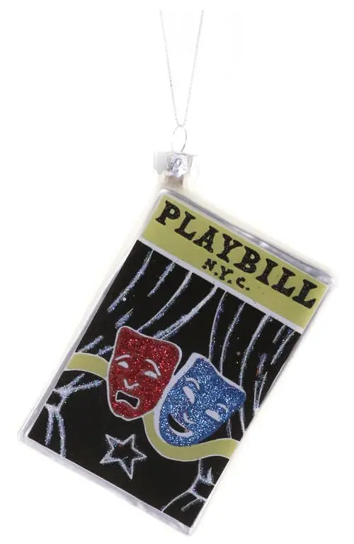 CODY FOSTER & CO Broadway Playbill Glass Ornament