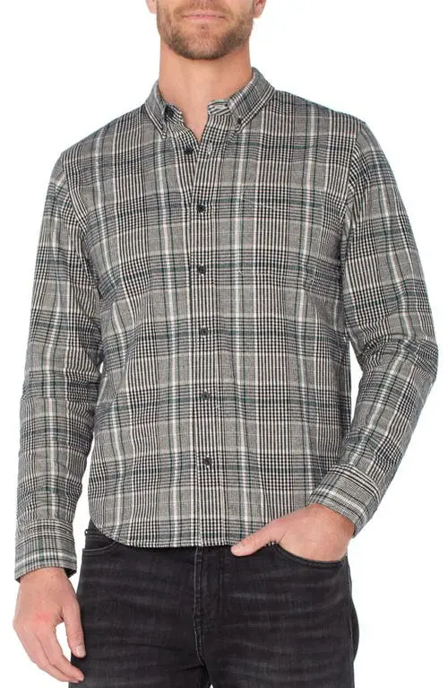 LIVERPOOL Plaid Flannel Button-down Shirt