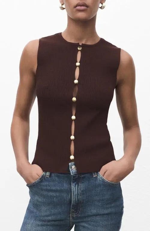 Mango Knit Sweater Vest