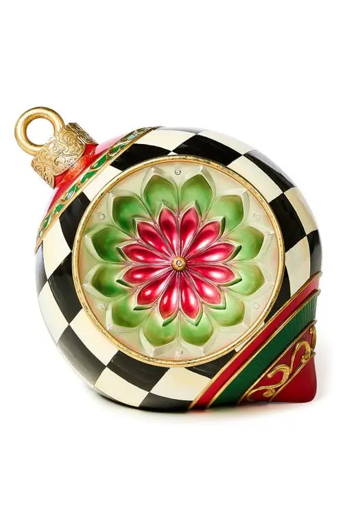 MACKENZIE-CHILDS Reflector Outdoor Medium Trophy Ornament - Black