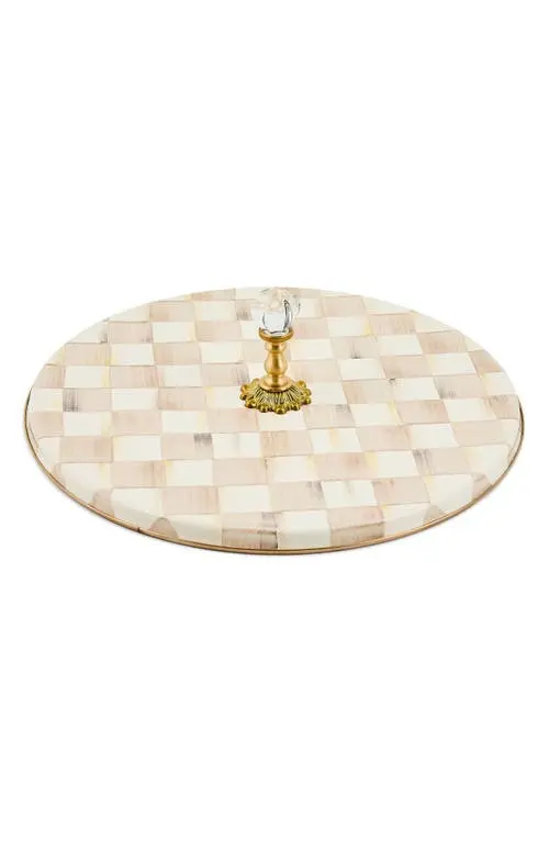 MACKENZIE-CHILDS Check Enameled Steel Cheese Course