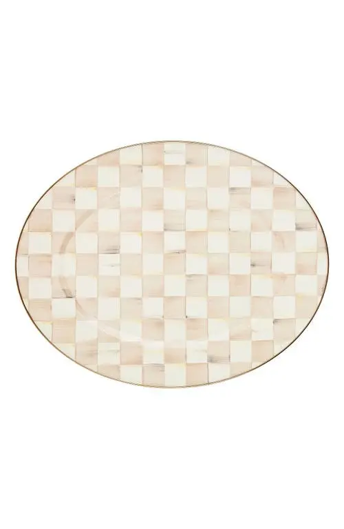 MACKENZIE-CHILDS Large Check Oval Platter