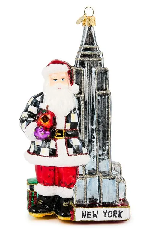 MACKENZIE-CHILDS Empire State Building Glass Ornament