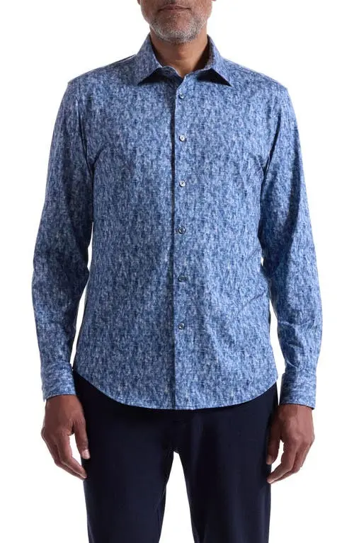 Bugatchi Jimmy Ooohcotton® Abstract Print Button-up Shirt