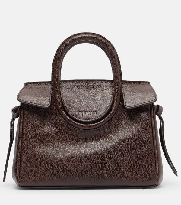 Staud Maude Mini Leather Tote Bag