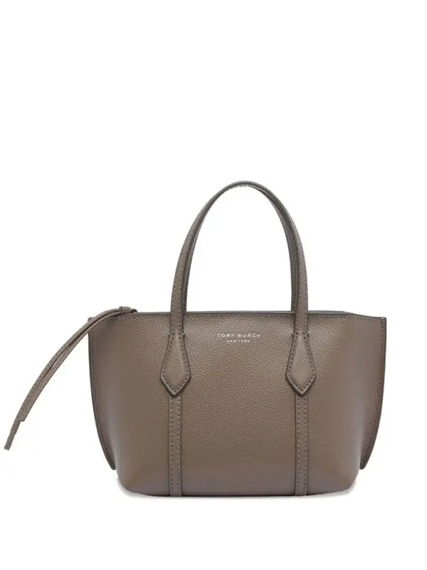 Tory Burch Perry Mini Leather Tote - Marrone Chiaro