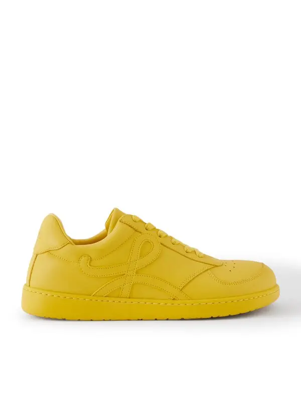 Loewe Jambo Leather Sneakers - Yellow
