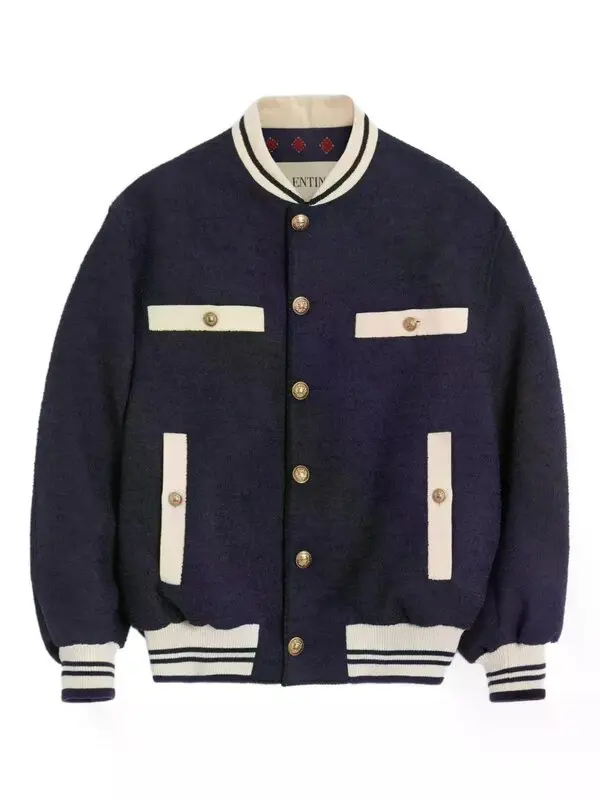 Valentino Garavani Button-up Varsity Jacket