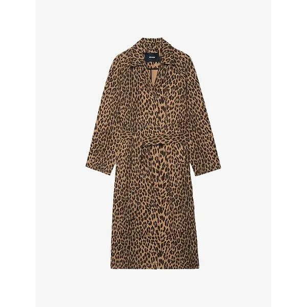 Zadig&Voltaire Mentle Leopard-print Cotton Coat