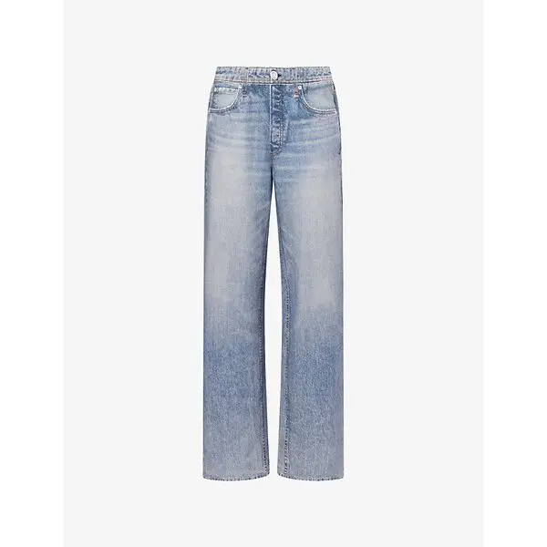 Rag & Bone Miramar Terry Wide-leg Cotton-jersey Trousers - Scarlet