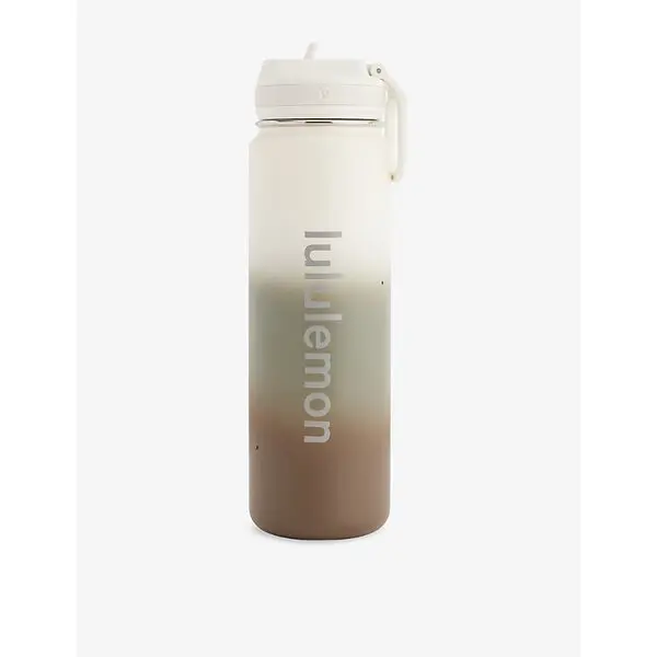 Lululemon Back To Life Stainless Steel Straw-lid Bottle - Ligt Ivy/b Leaf/artifact