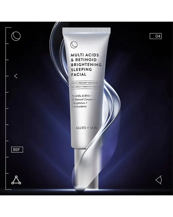 ALLIES OF SKIN Multi Acids &amp; Retinoid Brightening Sleeping Facial