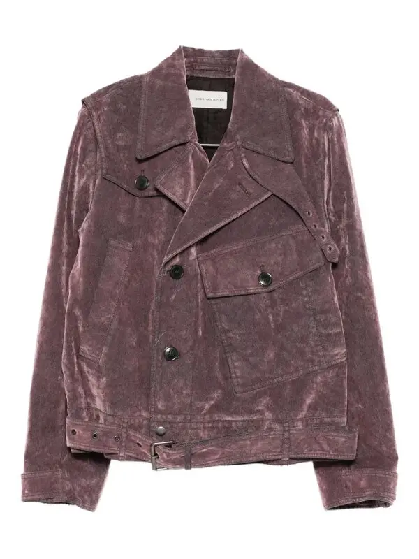 Dries Van Noten Lilac Cotton Jacket