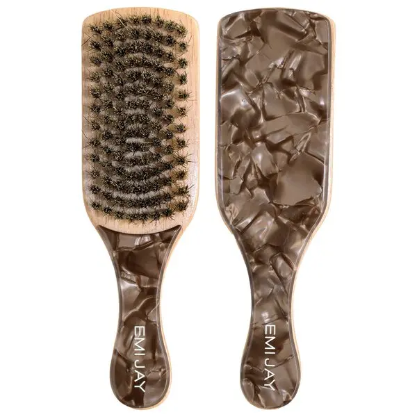 EMI JAY Mini Boar Bristle Smoothing Hair Brush In Toasted Sugar