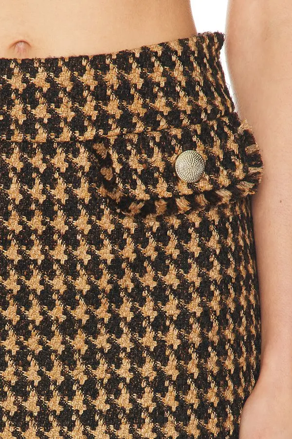 Ronny Kobo Sultan Tweed Mini Skirt