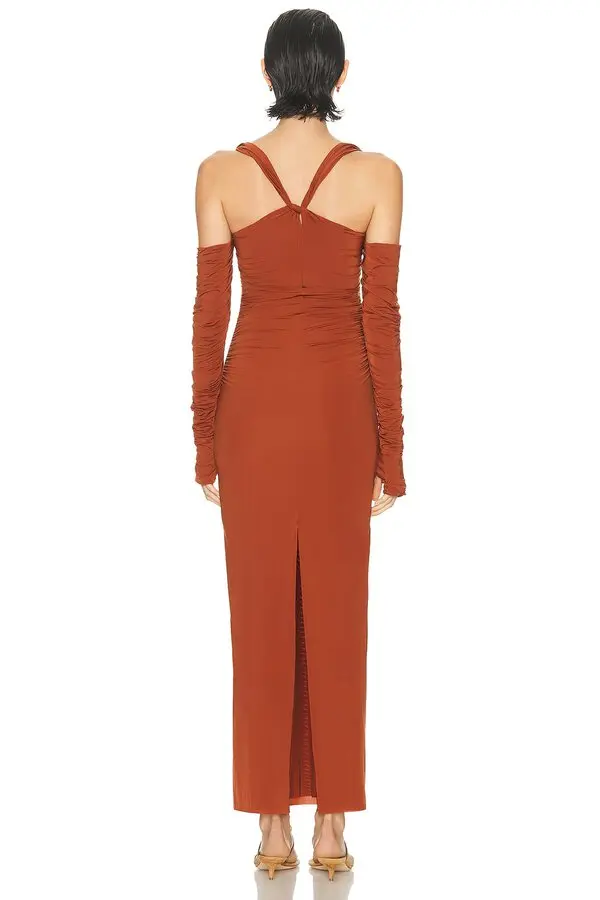 Sir The Label Rosseli Gathered Midi Dress