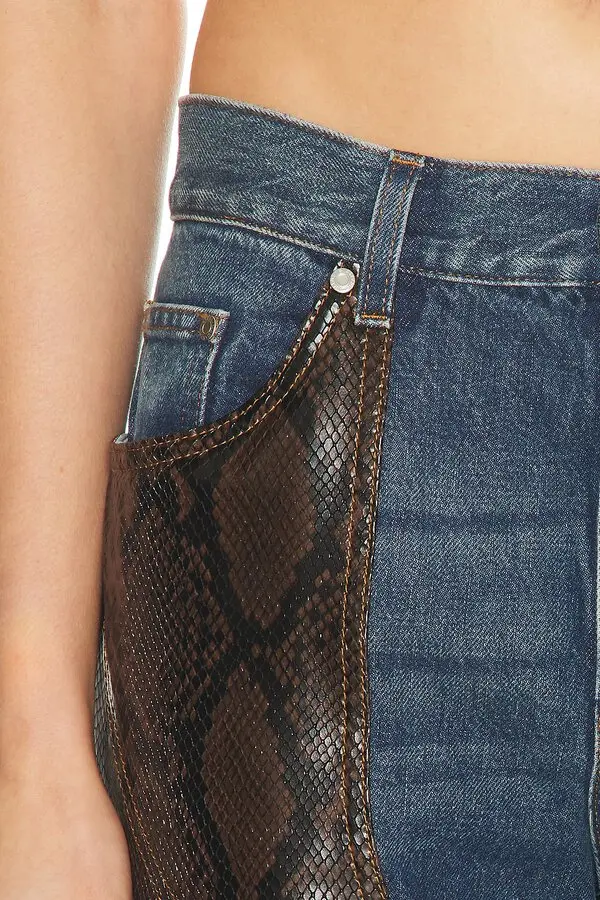 Stella McCartney Snake Chap Wide Leg