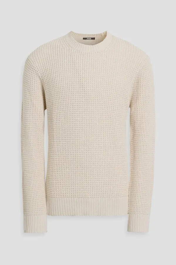 Paige Mylo Waffle-knit Cotton Sweater