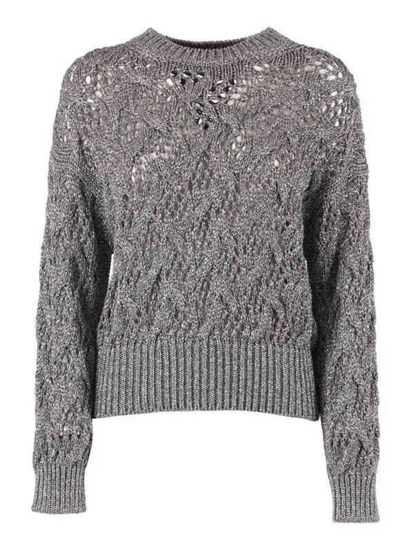 MAX MARA STUDIO Girocoll Sweater - Gray