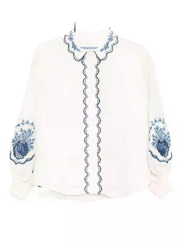 Agua Bendita Abadía Wild Shirt - Neutrals