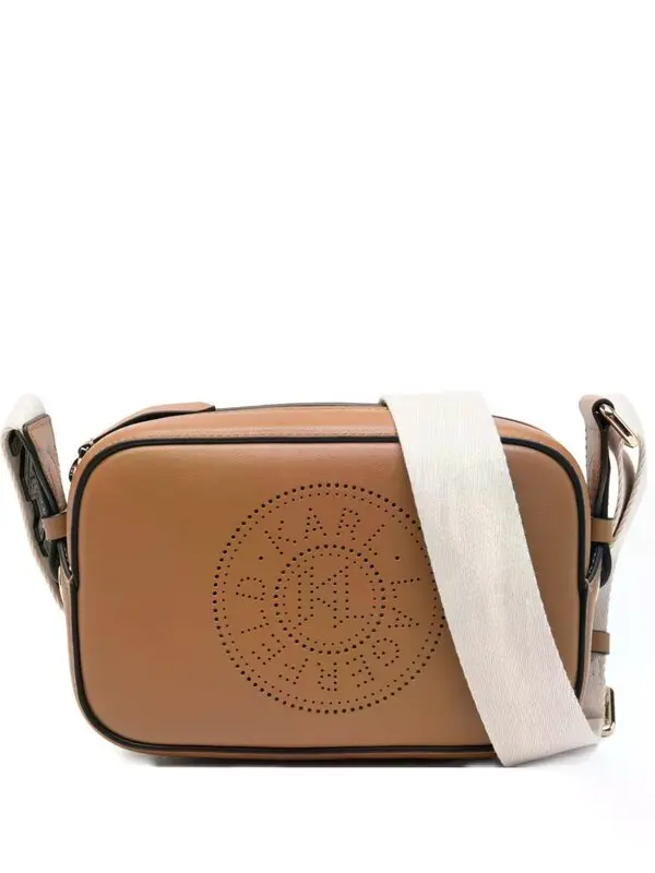 Karl Lagerfeld Logo-perforated Crossbody Bag