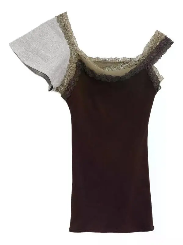 AUGUST BARRON Lace-trimmed Top
