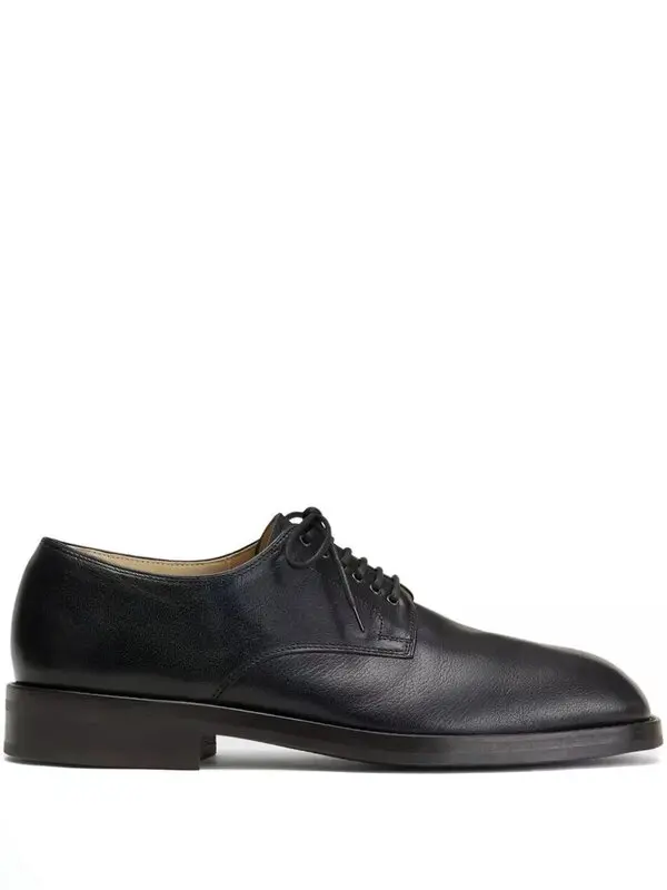 LEMAIRE Elongated-toe Lace-up Derby Shoes - Black