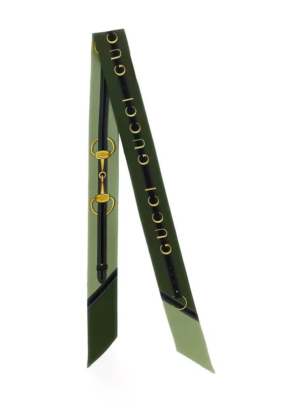Gucci Logo-print Silk Scarf