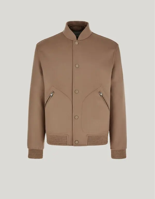 Canali Double Cashmere And Wool 3-in-1 Bomber Jacket