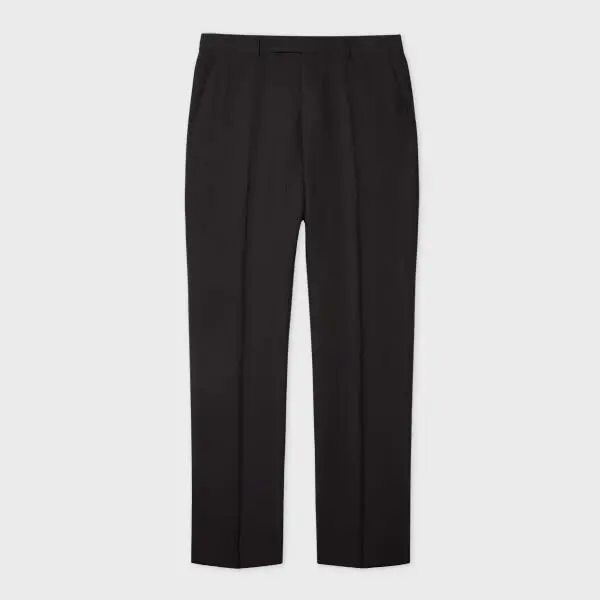 Paul Smith Tapered Linen Trousers - Blue