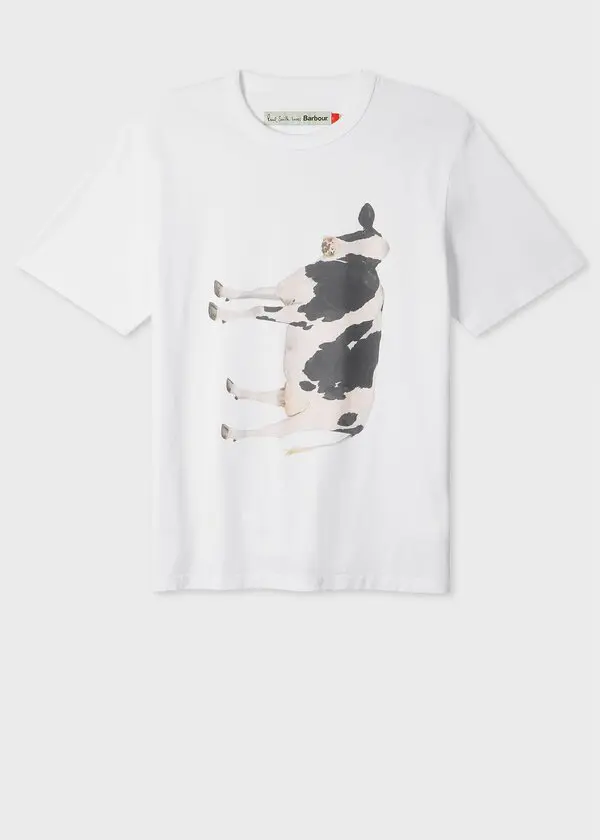 PAUL SMITH LOVES BARBOUR Cow Print T-shirt