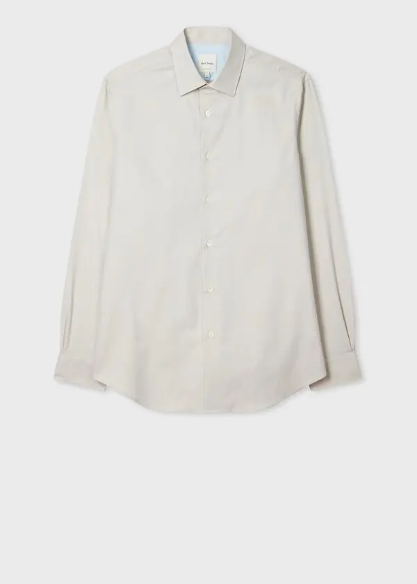 Paul Smith Tailored-fit Geo Easy Care Shirt - Grey