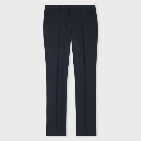 Paul Smith Linen Tapered Trousers - Blue